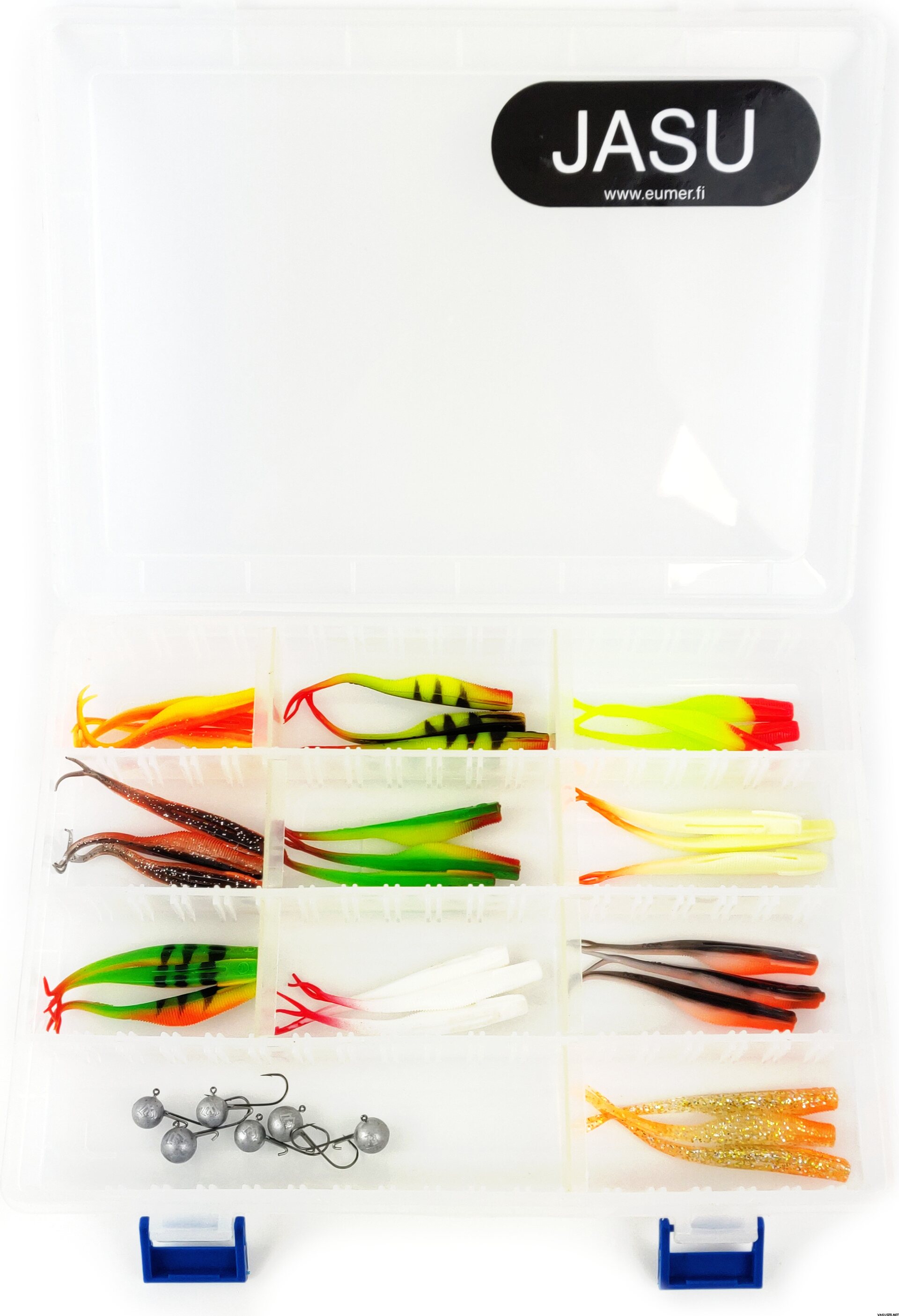 Jasu Tiera kalajigilajitelma 6cm 40kpl + jigipäät | Varuste.net English