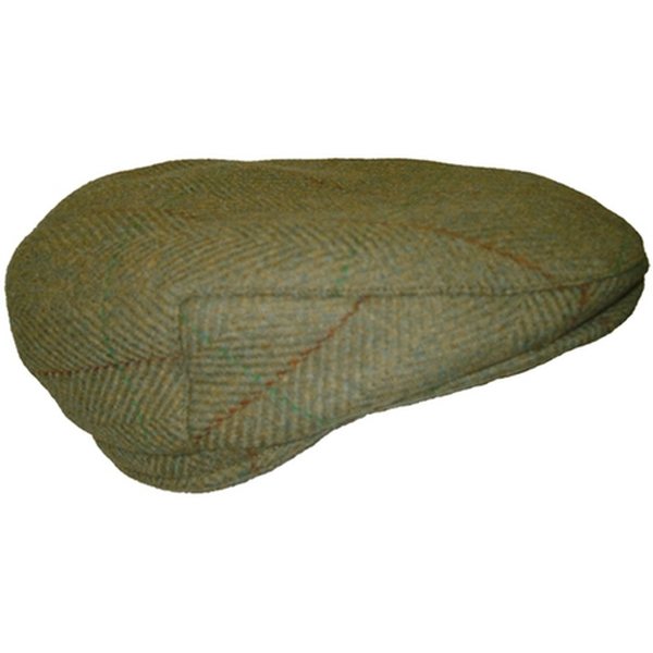 Oxford Blue Leather Peak Tweed Cap | Flat Caps | Varuste.net English