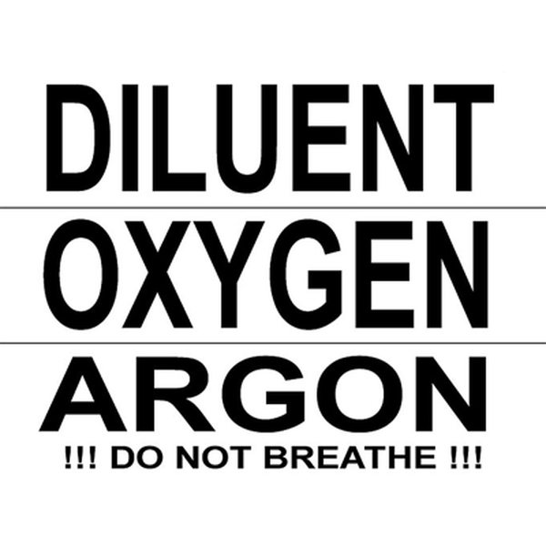 DTD ARGON -sticker, 17 x 5 cm | Stickers - scuba tanks | Varuste.net ...