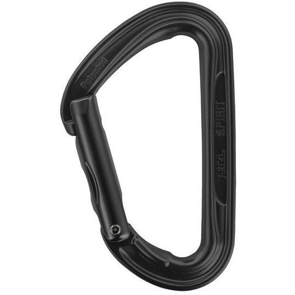 Petzl Spirit Black | Carabiners with Standard Gate | Varuste.net English