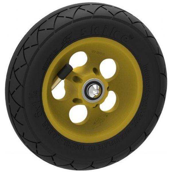 Skike Spare Wheel 6 Inch Wancom Tire Classic Rim Yellow | Varuste.net