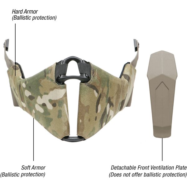 Ops-Core Gunsight Mandible, Ballistic | Combat Helmet Accessories ...