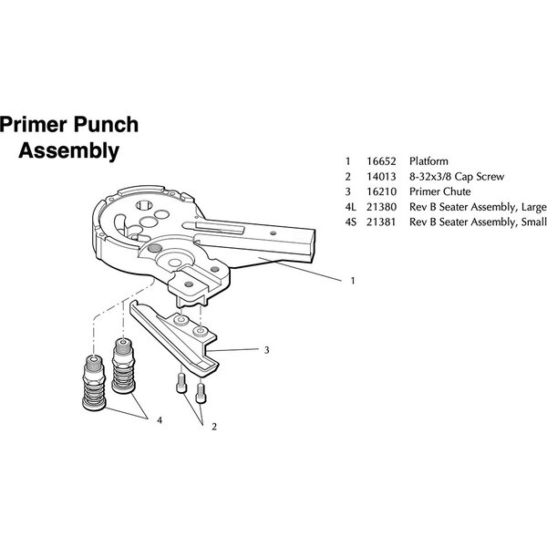 Dillon Precision XL650 PRIMER PRIMER PUNCH ASSEMBLY PARTS Primer Seater ...