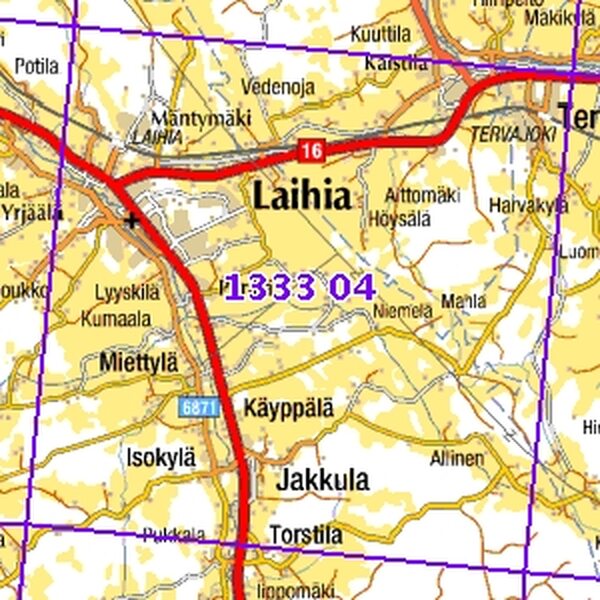 Laihia 95/95, taitettu, 1333 04 Maastokartta | Varuste.net English
