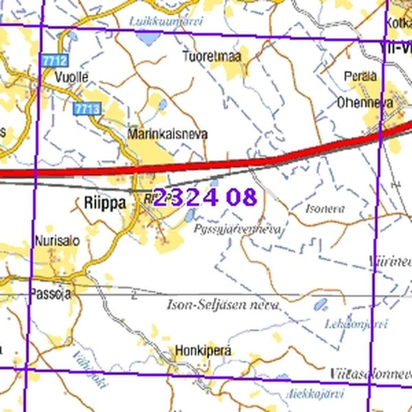 Riippa 98/98, taitettu, 2324 08 Maastokartta | Varuste.net English