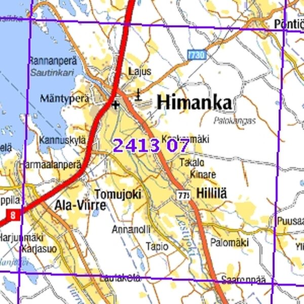 Himanka 01/02, taitettu, 2413 07 Maastokartta | Varuste.net English