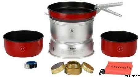 Trangia 90 v Juhlamalli 25-5 UL/R, 2 kattilaa ja paistinpannu non-stick ...