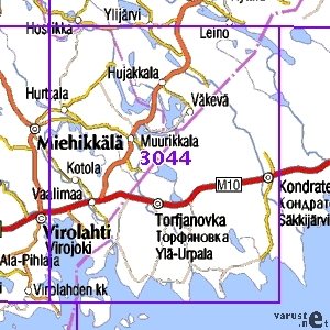 Vaalimaa 01/03, taitettu, 3044 Maastokartta | Varuste.net English